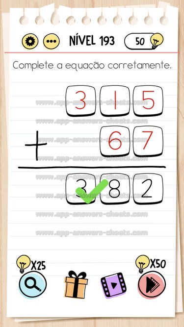 Brain Test Nível 191-193 – App Answers & Cheats